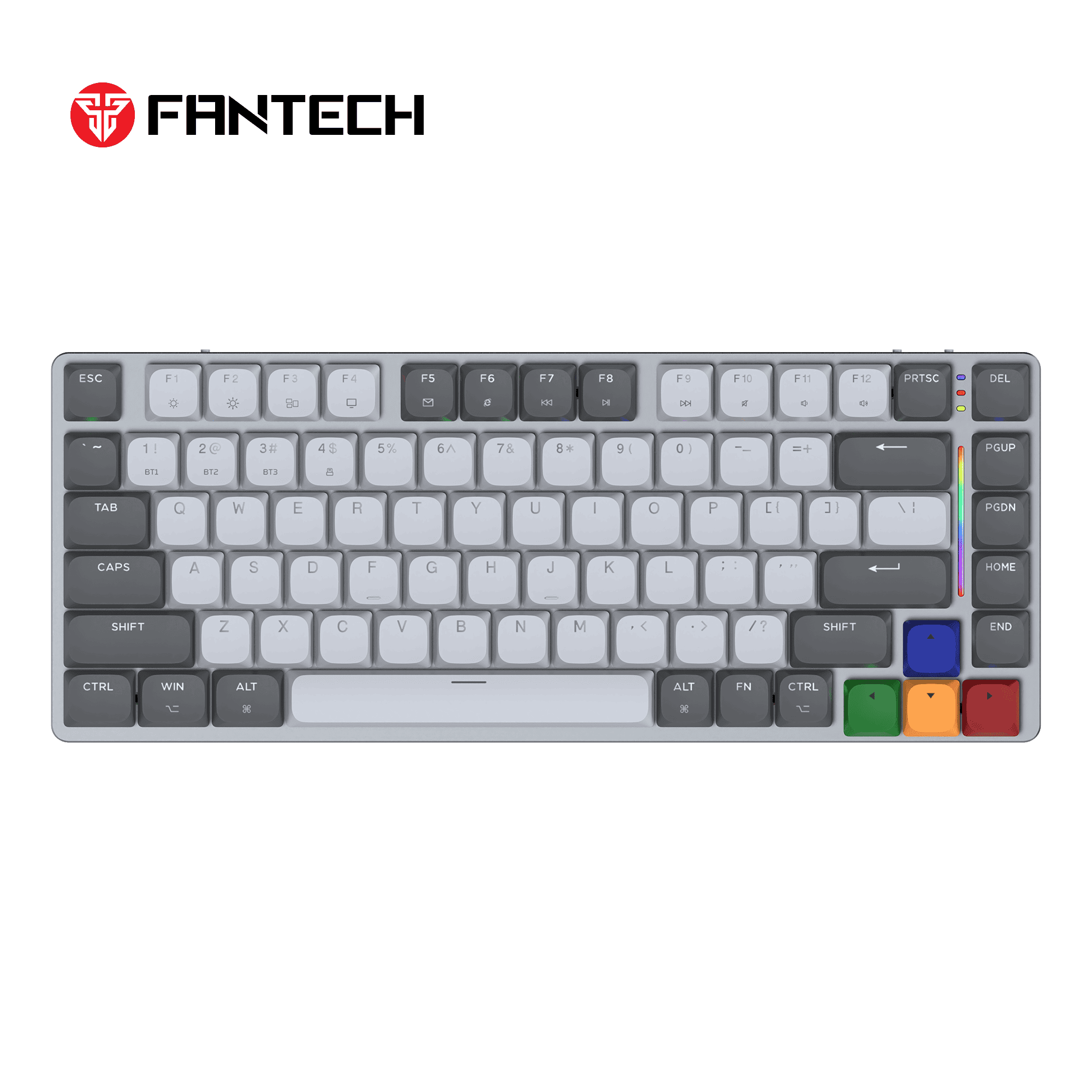 GEJMERSKA MEHANIČKA TASTATURA FANTECH MK915 MAXFIT AIR83 RGB WIRELESS (BROWN SWITCH)