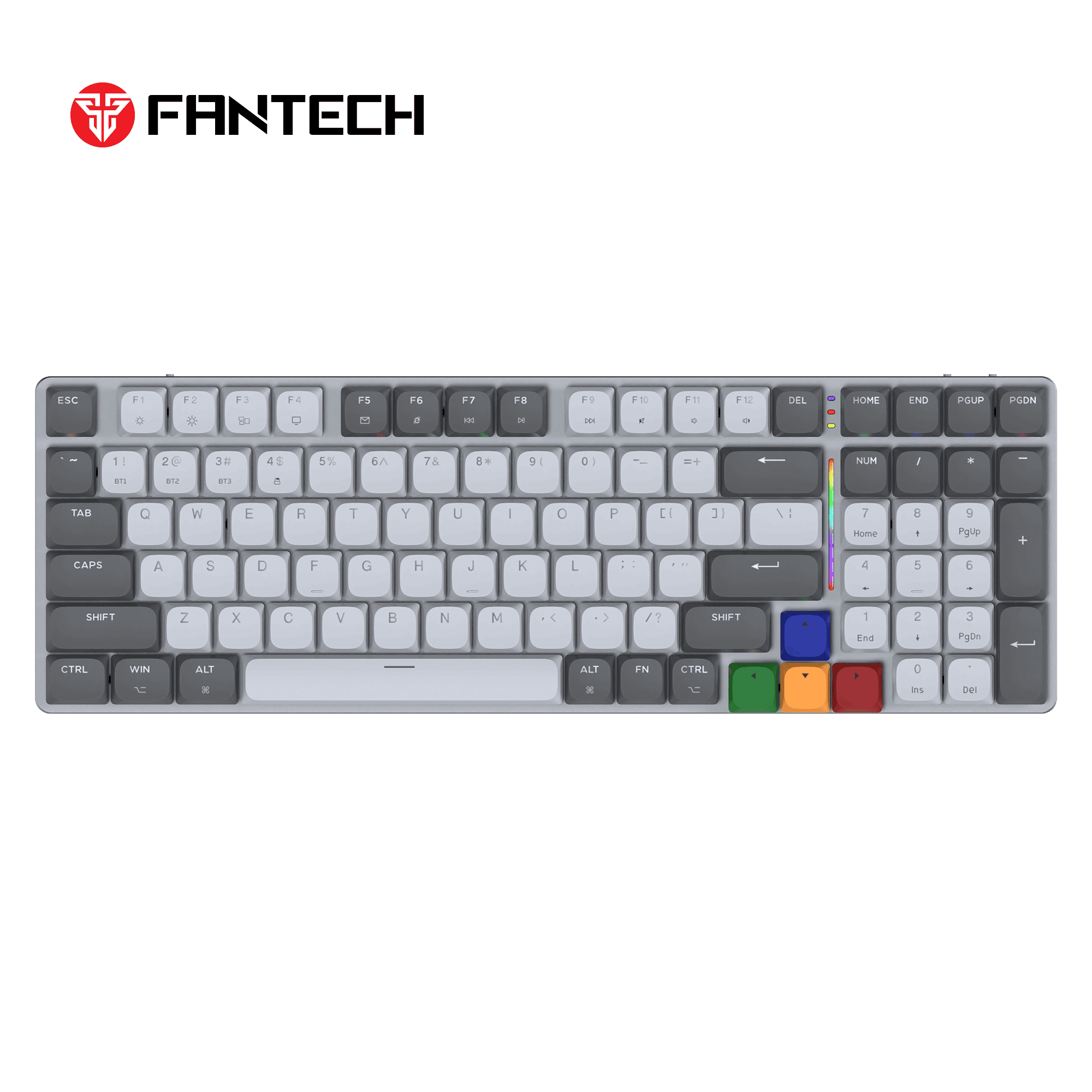 GEJMERSKA MEHANIČKA TASTATURA FANTECH MK916 MAXFIT AIR99 RGB WIRELESS (BROWN SWITCH)