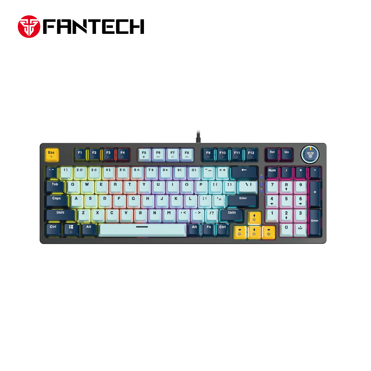 TASTATURA MEHANICKA GAMING FANTECH MK890 RGB ATOM 96 SKYBLUE (BLUE SWITCH)