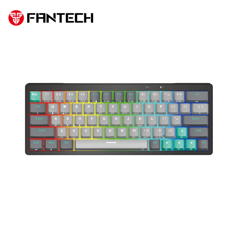 GEJMERSKA MEHANICKA TASTATURA FANTECH MK912 ATOM PRO63 RGB WIRELESS MERCURY (RED SWITCH)