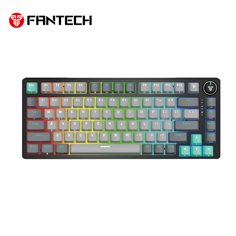 GEJMERSKA MEHANICKA TASTATURA FANTECH MK913 RGB ATOM PRO83 WIRELESS MERCURY (BLUE SWITCH)