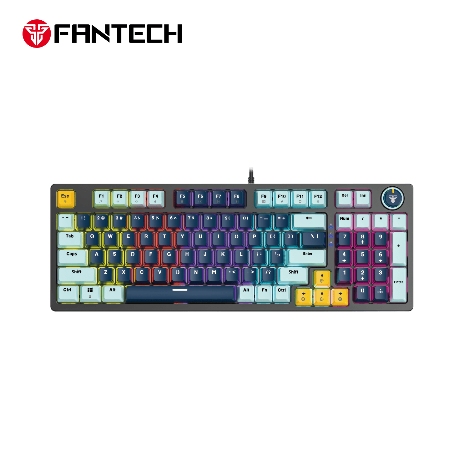 TASTATURA MEHANICKA GAMING FANTECH MK890 RGB ATOM 96 NAVY (BLUE SWITCH)