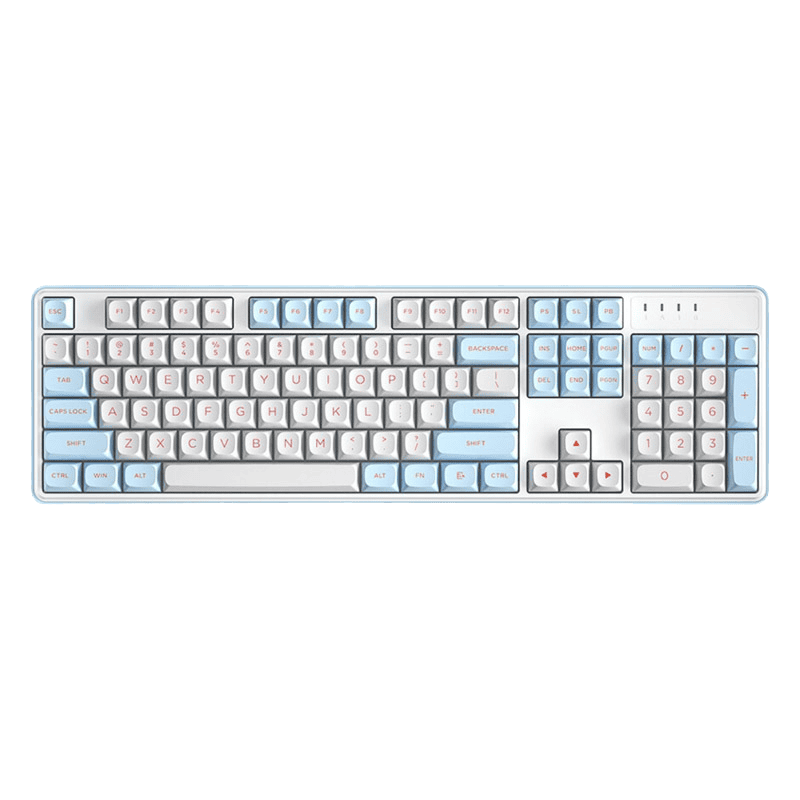 GEJMERSKA MEHANICKA TASTATURA ZIFRIEND ZT104 BELO PLAVA (SIVI SWITCH)