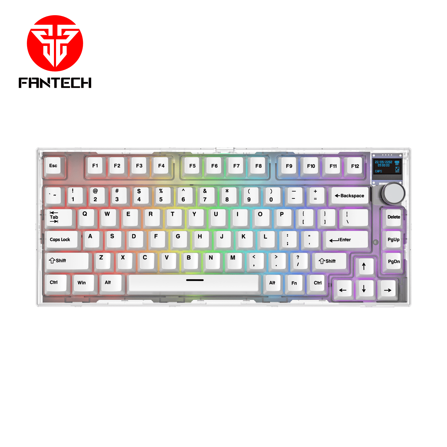 GEJMERSKA MEHANIČKA TASTATURA FANTECH MK910 PBT MAXFIT FROST WIRELESS SPACE (ŽUTI SWITCH)