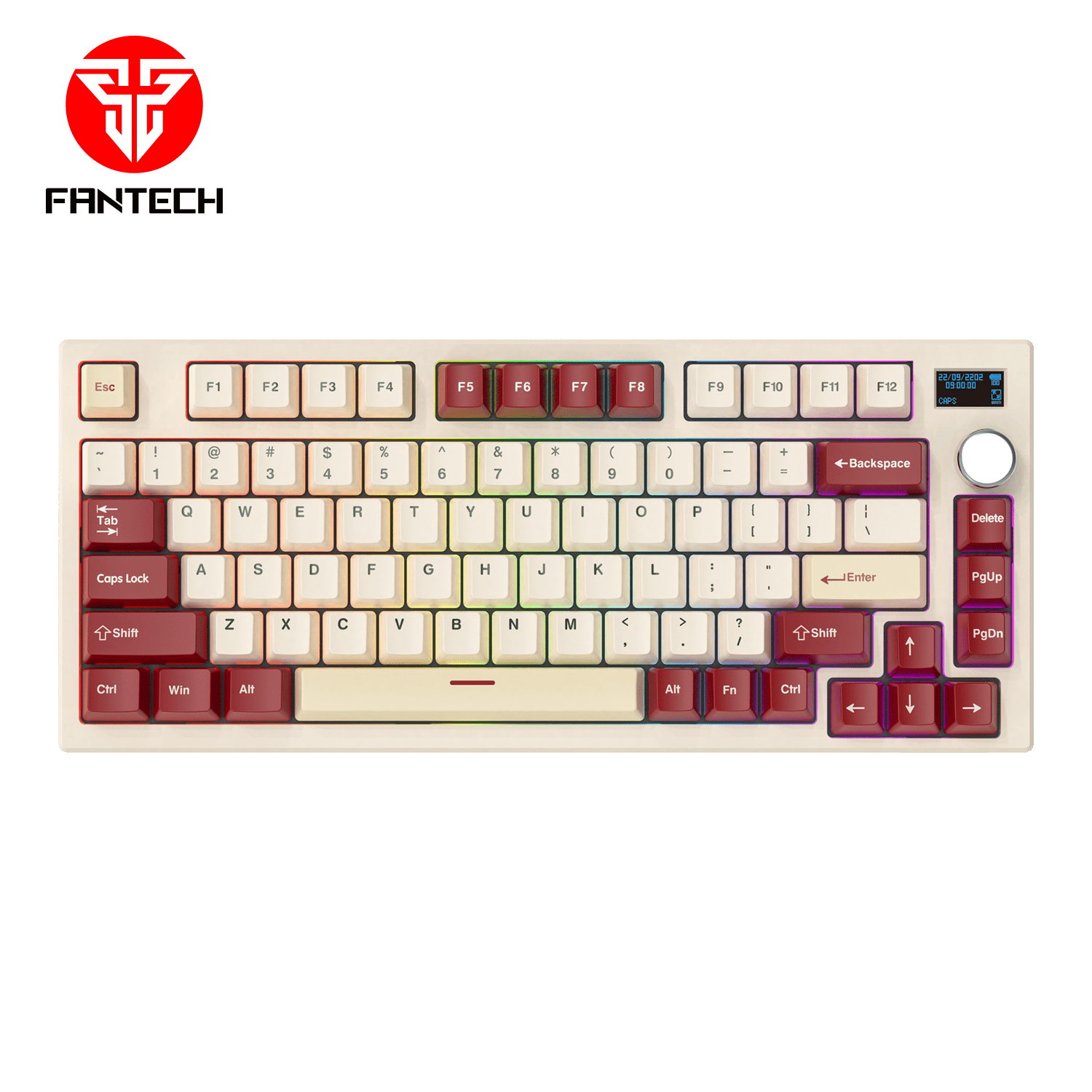 GEJMERSKA MEHANIČKA TASTATURA FANTECH MK910 MAXFIT81 ROYAL PRINCE (ŽUTI SWITCH)