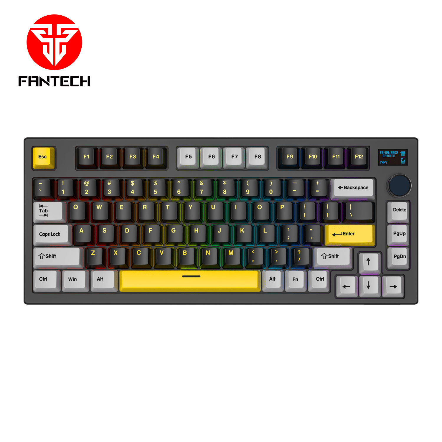 GEJMERSKA MEHANIČKA TASTATURA FANTECH MK910 MAXFIT81 VIBRANT UTILITY (ŽUTI SWITCH)