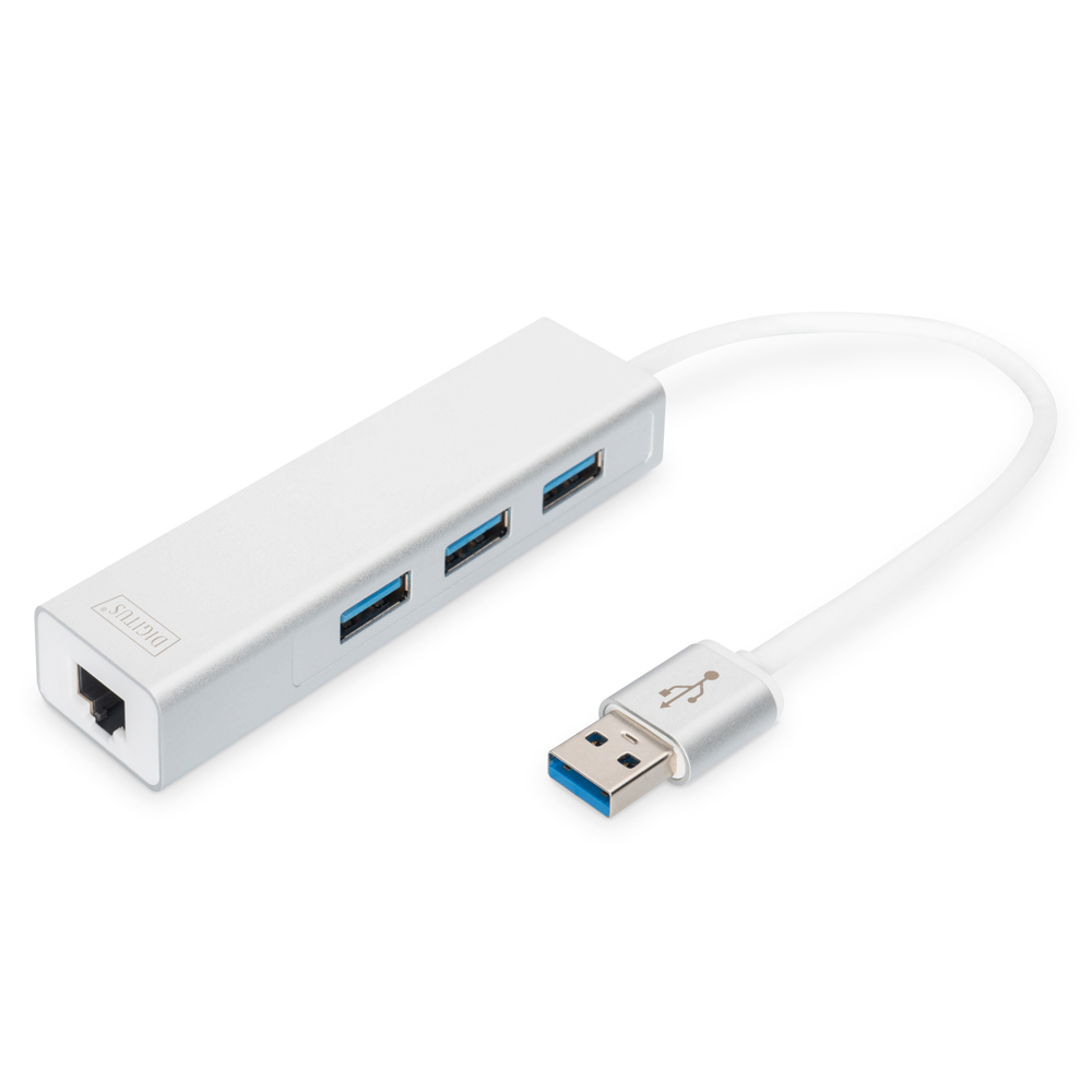 USB hub 4 3.0 porta + Lan adapter
