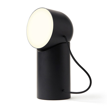 Prenosna LED lampa sa pokretnom glavom, crna