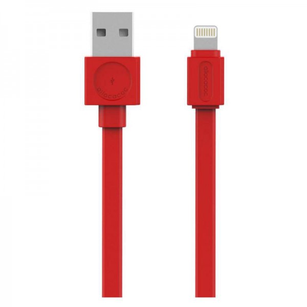 Lighting flat usb kabl, crveni