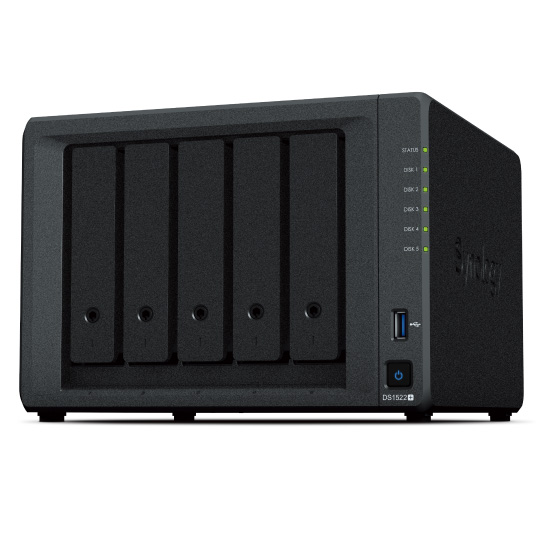Synology DS1522+, 8GB, 5 (15)HDD, 2eSATA, 4LAN, 2USB