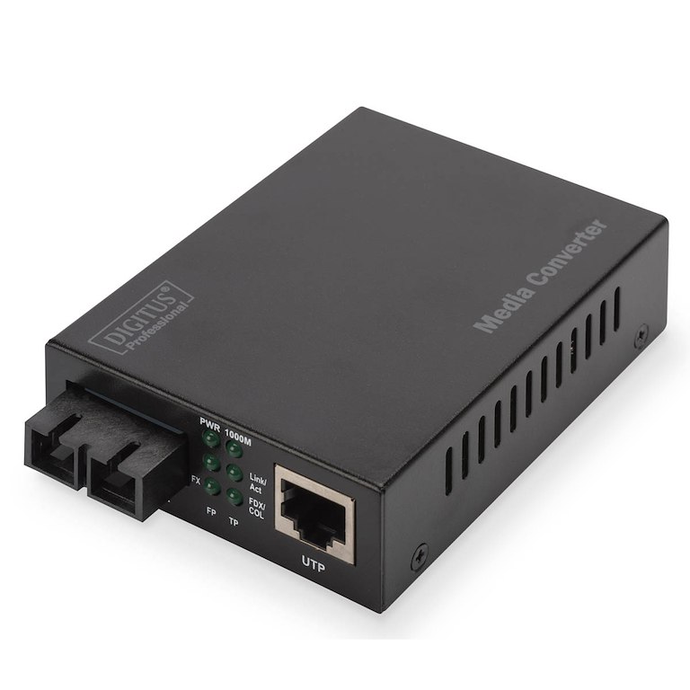 Gigabit Ethernet MM Media konverter RJ45/SC 850nm, do 0,5km