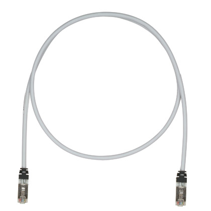 Patch cord Cat6A F/UTP, 28AWG 5m, LSZH, sivi