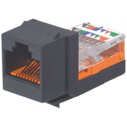 NetKey® Modul RJ45 Cat5e UTP Leadframe, crni