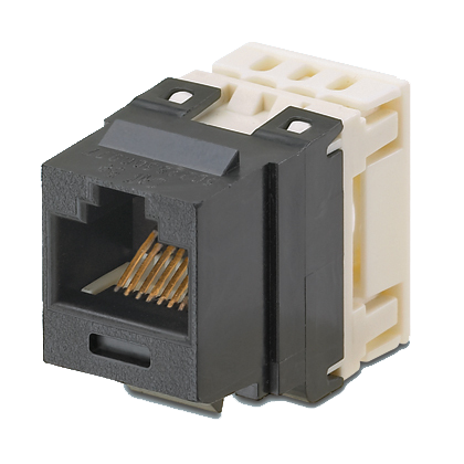 NetKey® Modul RJ45 Cat6 UTP Punchdown, crni