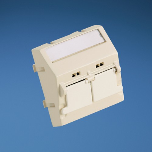 Adapter 2M, 45x45mm, PanNet, kosi, vratanca, beli