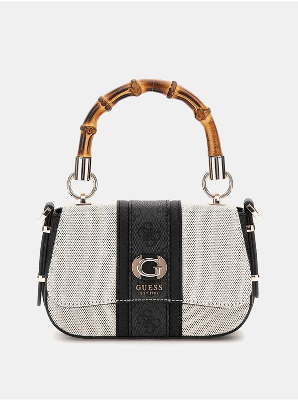 BLACK-CREAM SMALL WOMEN'S HANDBAG GUESS - WOMEN'S