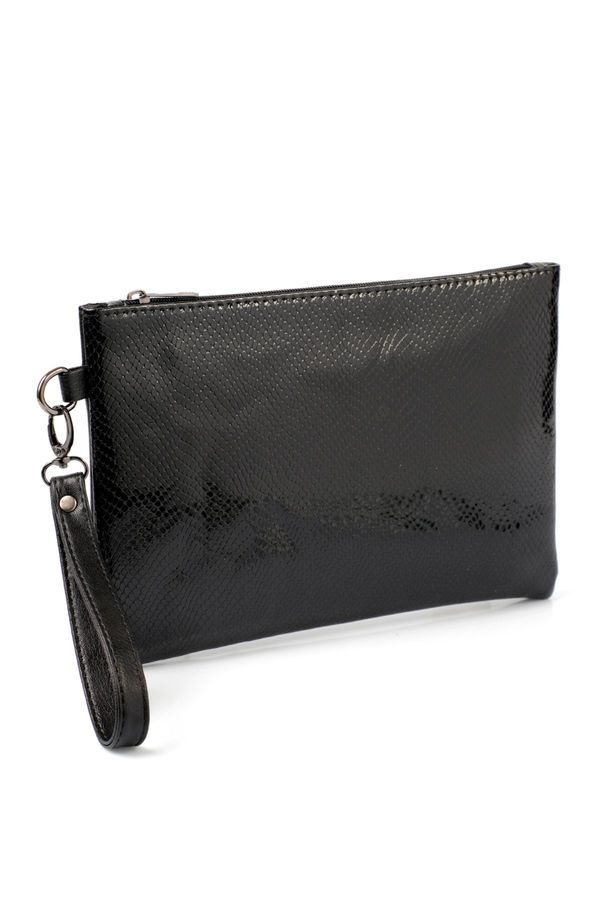 CAPONE OUTFITTERS PARIS WOMEN'S CLUTCH PORTFOLIO BLACK BAG
