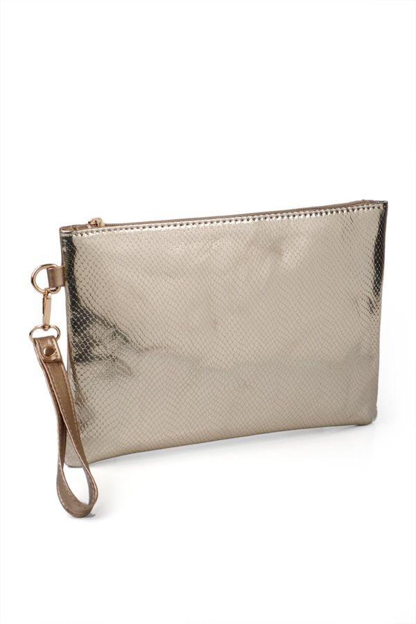 CAPONE OUTFITTERS PARIS WOMEN'S CLUTCH PORTFOLIO GOLD BAG