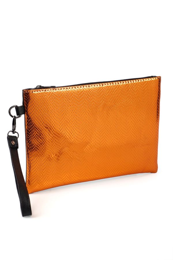 CAPONE OUTFITTERS PARIS WOMEN'S CLUTCH ORANGE BAG