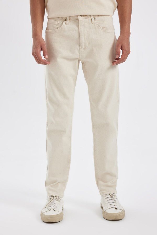 DEFACTO SLIM TAPERED FIT NARROW CUT NORMAL WAIST TAPERED LEG JEANS