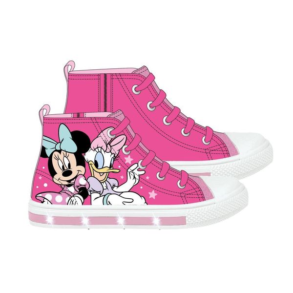 SNEAKERS PVC SOLE WITH LIGHTS HIGH MINNIE