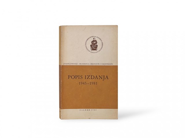 JAZU bibliografija (popis izdanja) 1945-1981