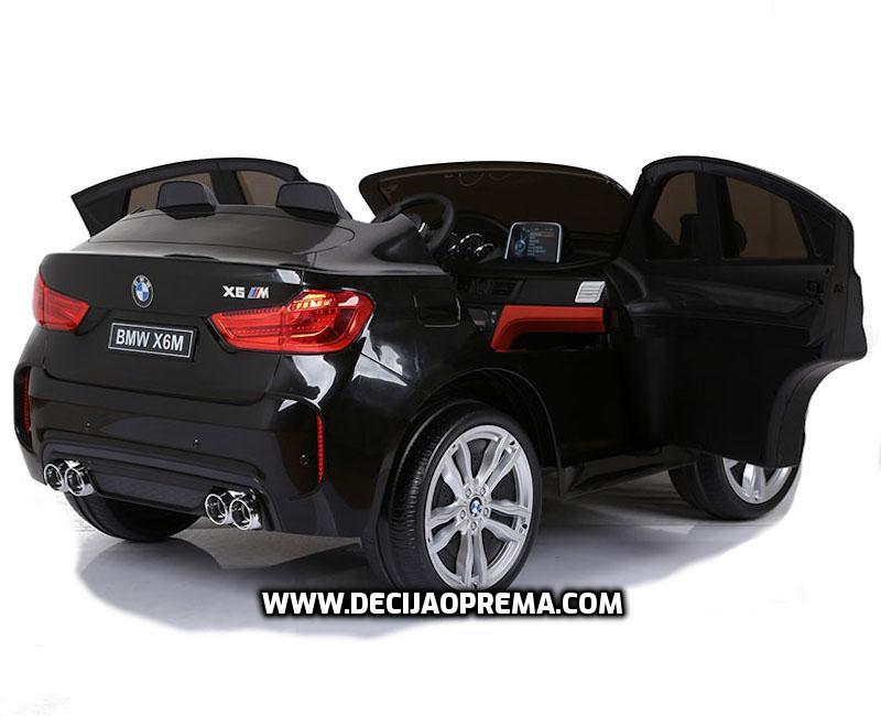 Auto Dvosed BMW X6 M na akumulator za decu Crni