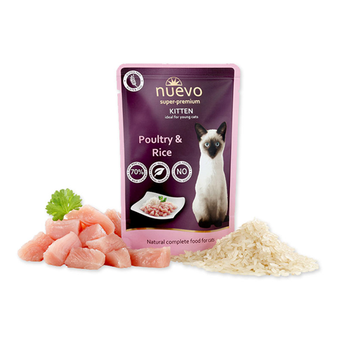 Nuevo kitten poultry&rice sosić za mačIće 85g