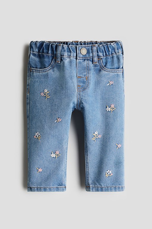 EMBROIDERY-DETAIL JEANS