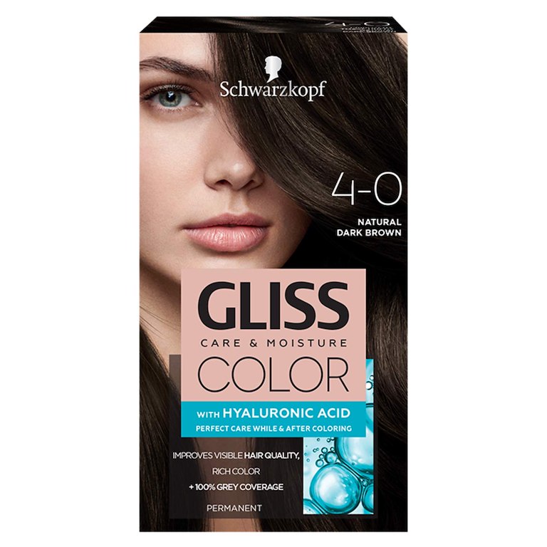 Gliss boja color 4-0 prirodna tamno smeđa gliss