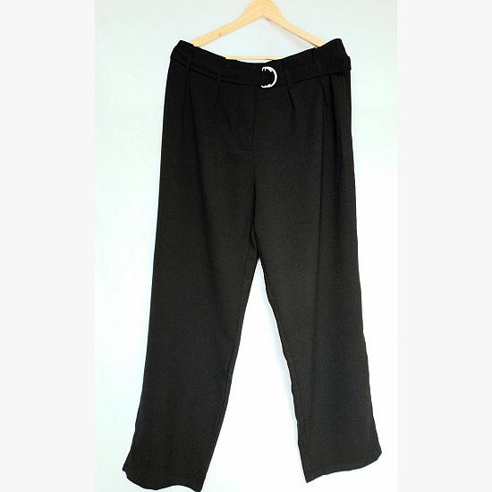 FRIENDTEX ŽENSKE CRNE PANTALONE FX1180 (44)