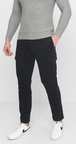 ALCOTT MUŠKE CRNE PANTALONE CHINOS SKINNY S12796UOX10 (42 44)