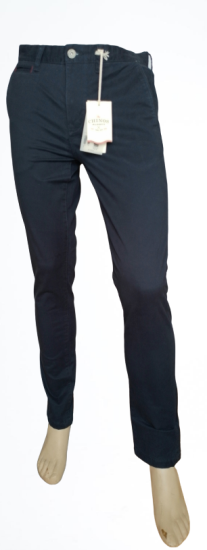 ALCOTT MUŠKE PLAVE TEGET PANTALONE STRETCH SLIM CHINOS S12519UOFW19 (42)