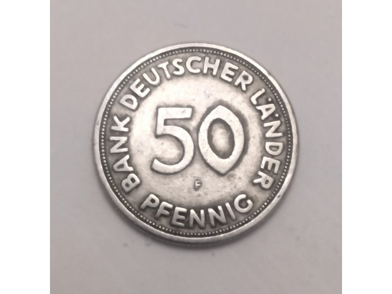 ** NEMAČKA - 50 FENINGA 1949. **- F, DEUTSCHER LANDER