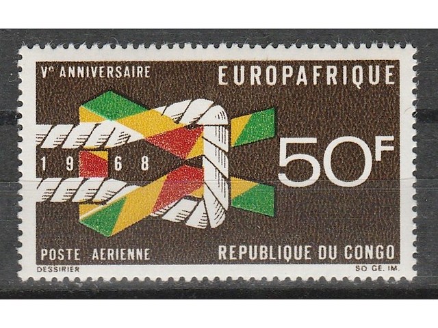 Republic Congo (Brazzaville) - Europafrica - 1968 - MNH