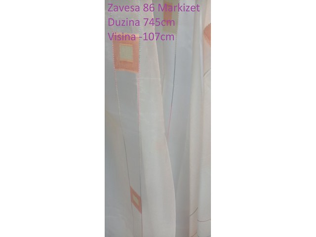 Zavesa 86 Markizet Duzina 745cm Visina -107cm