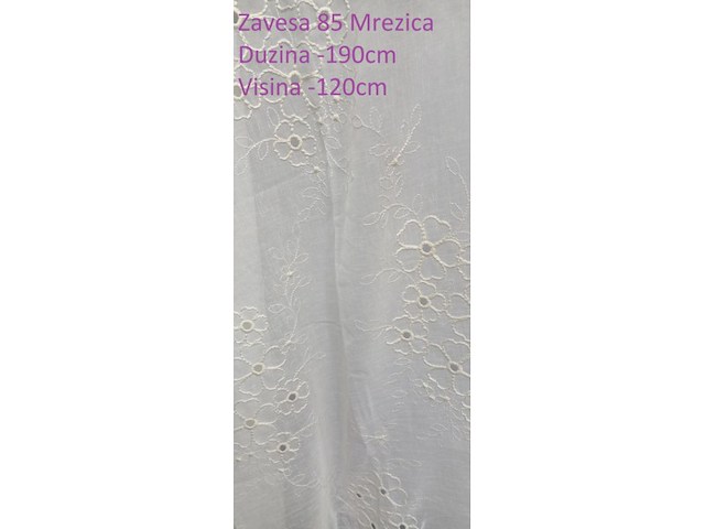 Zavesa 85 Mrezica Duzina -190cm Visina -120cm