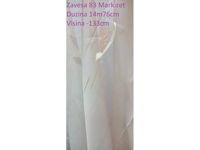 Zavesa 83 Markizet Duzina 14m76cm Visina -133cm