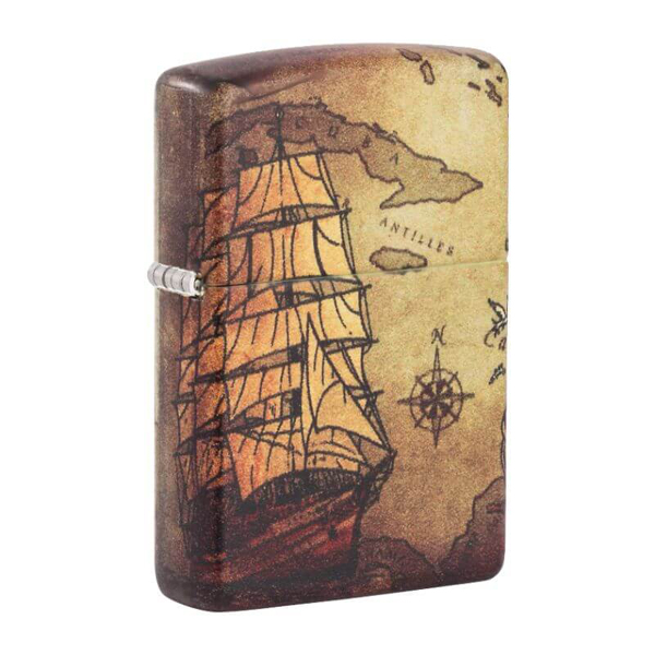 Zippo Upaljač 49355 Pirate Ship Design 5335