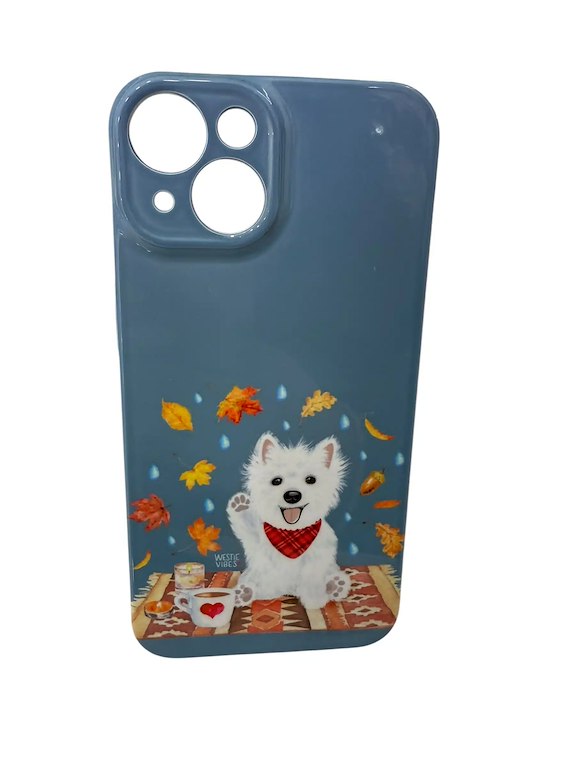 Maska Custom Fit za iPhone 14 westie autumn