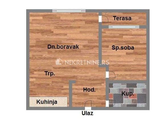 Izuzetna izgradnja dvosoban stan-Trandzament