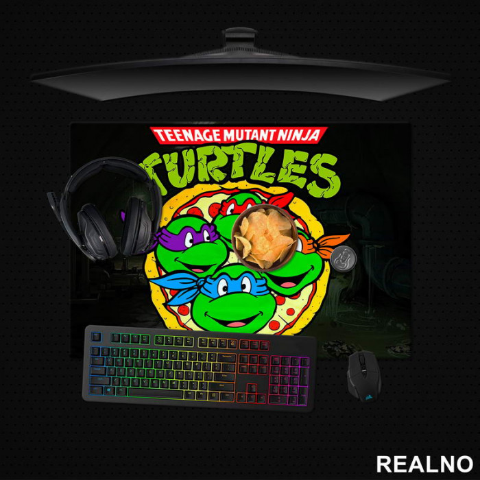 TURTLE PIZZA - NINDŽA KORNJAČE - PODMETAČ ZA STO