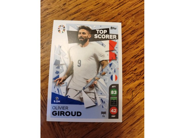 Match attax EURO 2024 sličica broj 075