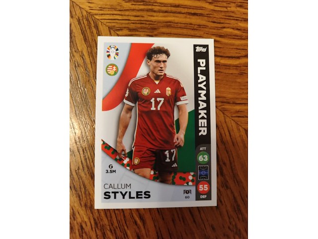 Match attax EURO 2024 sličica broj 060