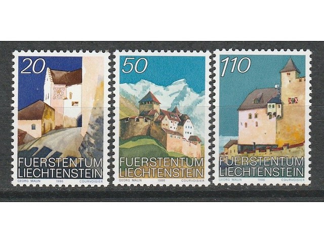 Liechtenstein - 1986 - Castle Vaduz - MNH