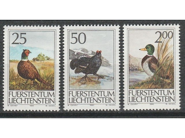 Liechtenstein - 1990 - Hunting - MNH