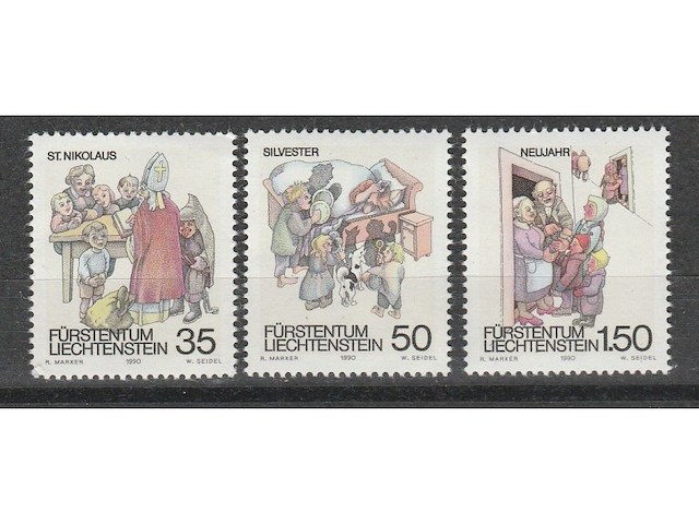 Liechtenstein - Winter Customs - 1990 - MNH