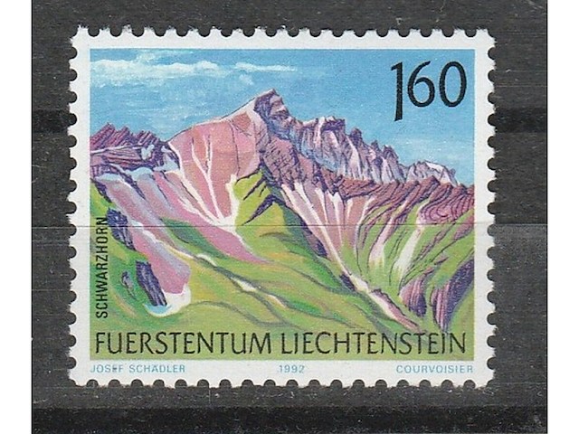 Liechtenstein - Schwarzhorn - 1992 - MNH