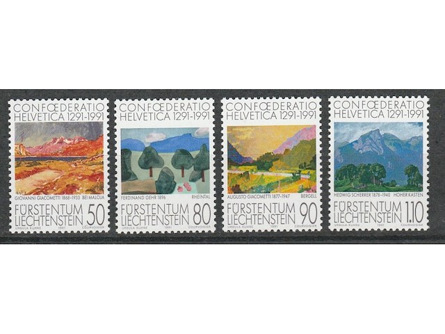 Liechtenstein - 1991 - Swiss Confederation - MNH