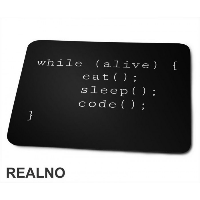 WHILE ALIVE - CODE - GEEK - PODLOGA ZA MIŠ